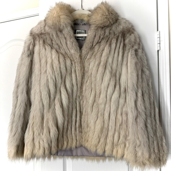 Saga Furs | Jackets & Coats | Vintage Real Blue Fox Fur Coat | Poshmark